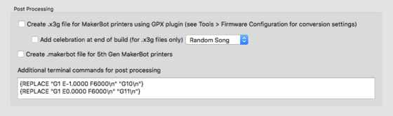 Using Firmware Retraction with Simplify3D - Thrinter